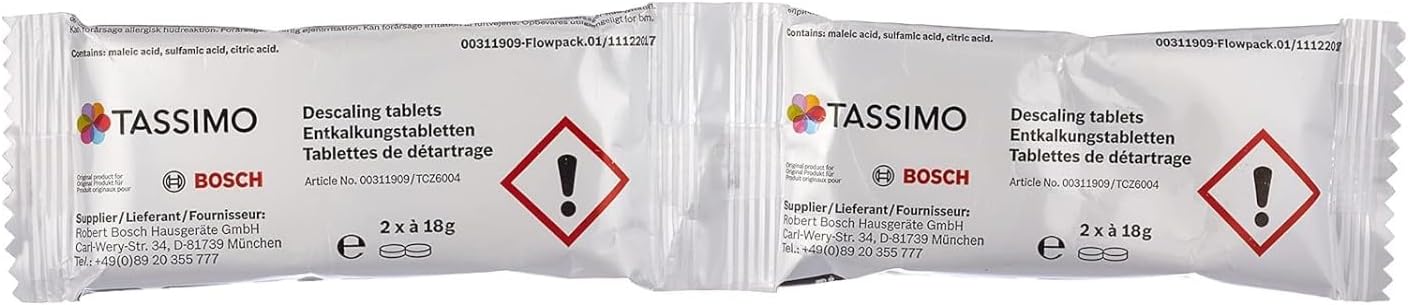 Buy, Order, Online Wholesale Tassimo Descaling Tablets - 2 x 18g in UK